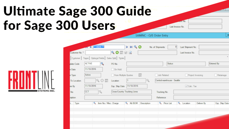 The Ultimate Sage 300 Guide | Front Line Systems